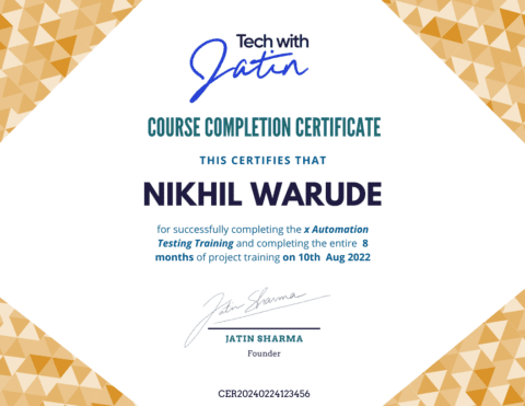 SDET Mastery Java - Tech with Jatin